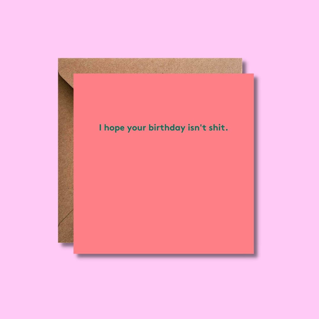 Square Birthday Card, Happy Birthday Card, Gift Card, Greetings Card ...