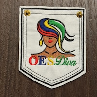 Embroidery Patch - OES Past Matron Custom Name - Etsy