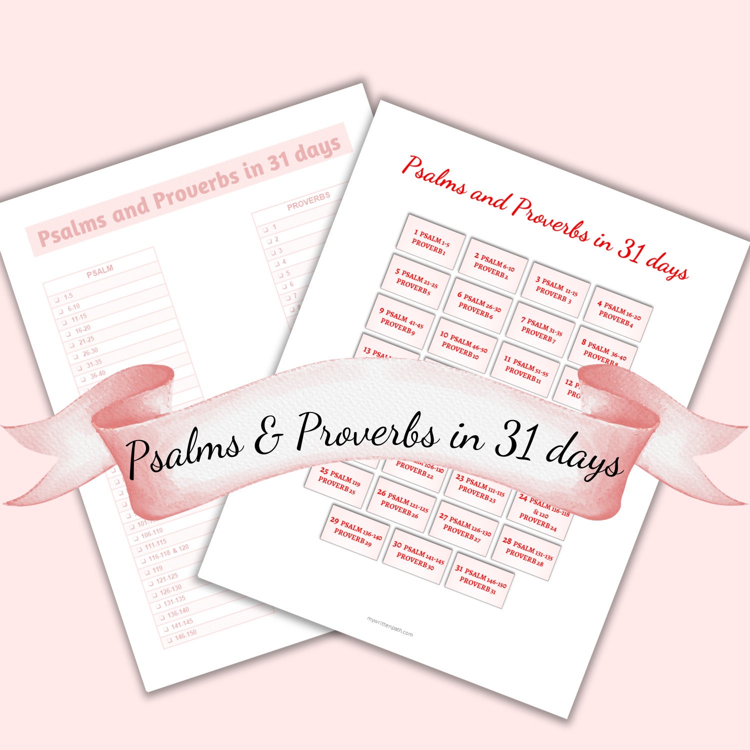 Psalms and Proverbs in 31 Days - Etsy