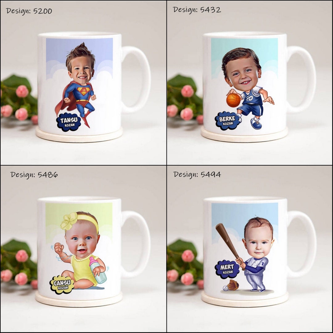 Kids Cartoon Mup, Kids Cup, Customizable Kids Cup, Children Special Cup ...
