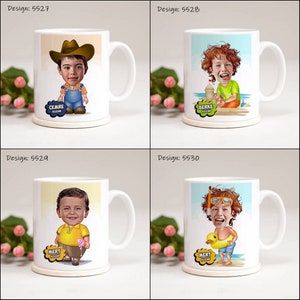 Kids Cartoon Mup, Kids Cup, Customizable Kids Cup, Children Special Cup ...