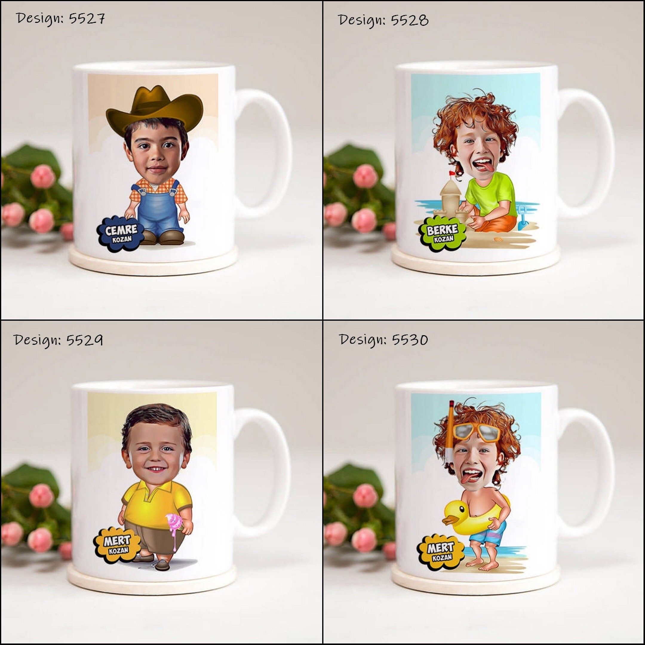 Kids Cartoon Mup Kids Cup Customizable Kids Cup Children - Etsy UK