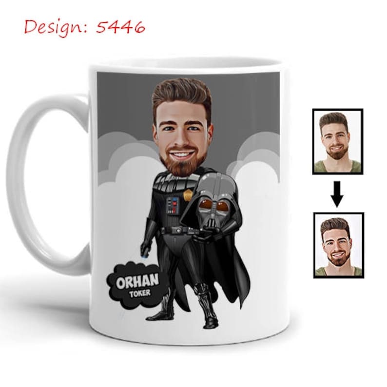 Custom Cartoon Drawıng Coffee Mug Hand-made Mug - Etsy