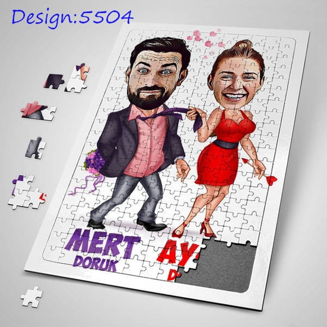 Customizable Puzzle Gift, Cartoon Puzzle, Custom Puzzle, Personalized ...