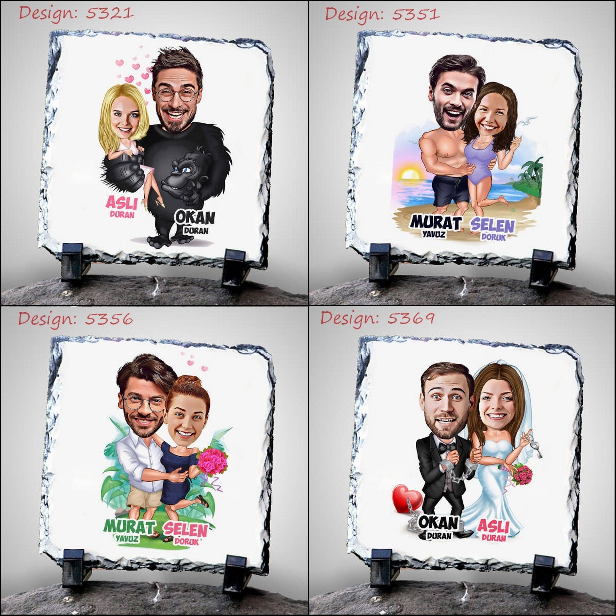 Personalized Photo Slate Cartoon Photo Slatecustom Photo | Etsy