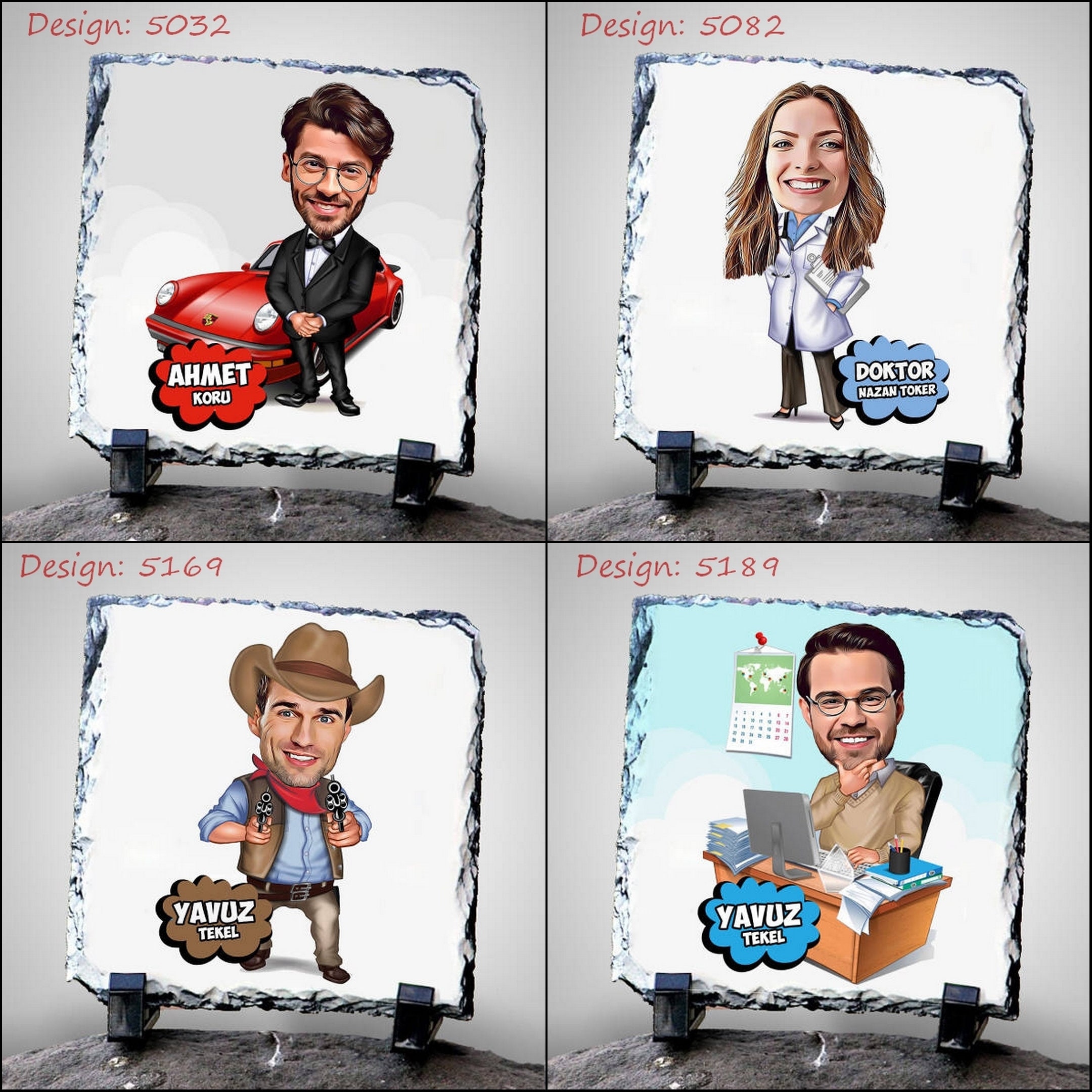 Personalized Photo Slate Cartoon Photo Slatecustom Photo - Etsy