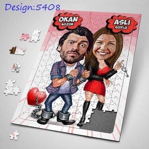Customizable Puzzle Gift, Cartoon Puzzle, Custom Puzzle, Personalized ...