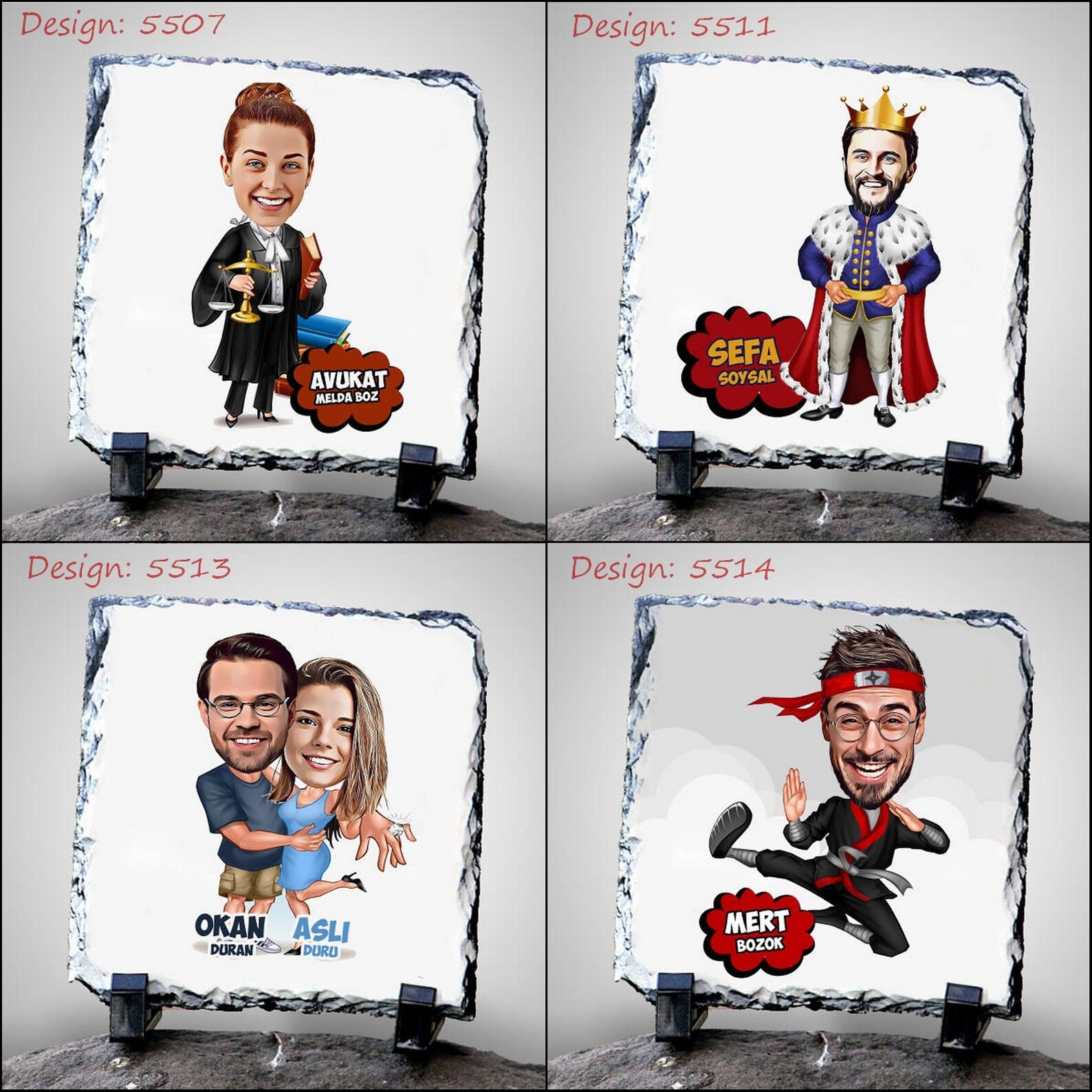 Personalized Photo Slate Cartoon Photo Slatecustom Photo - Etsy