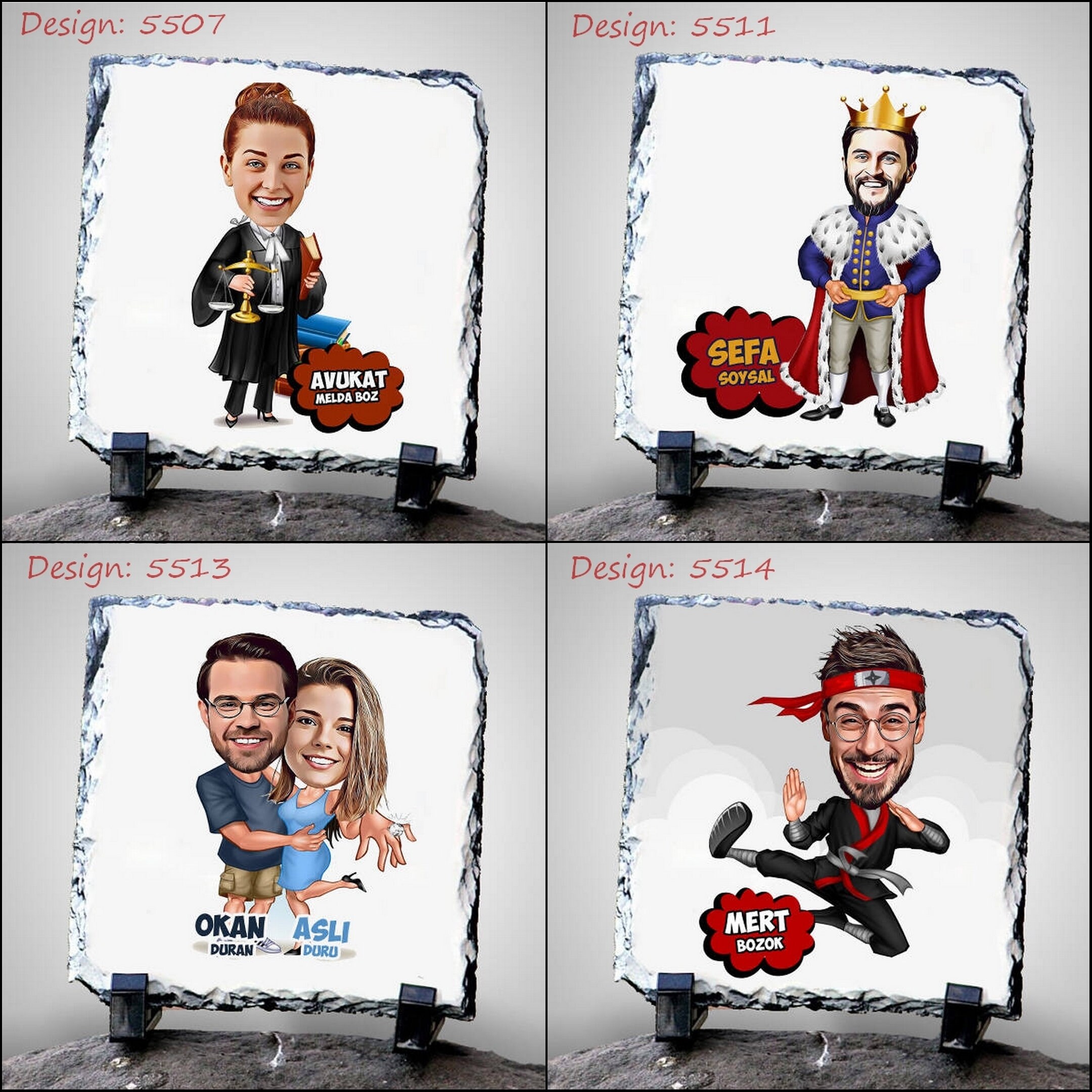 Personalized Photo Slate, Cartoon Photo Slate,custom Photo Gift, Custom ...