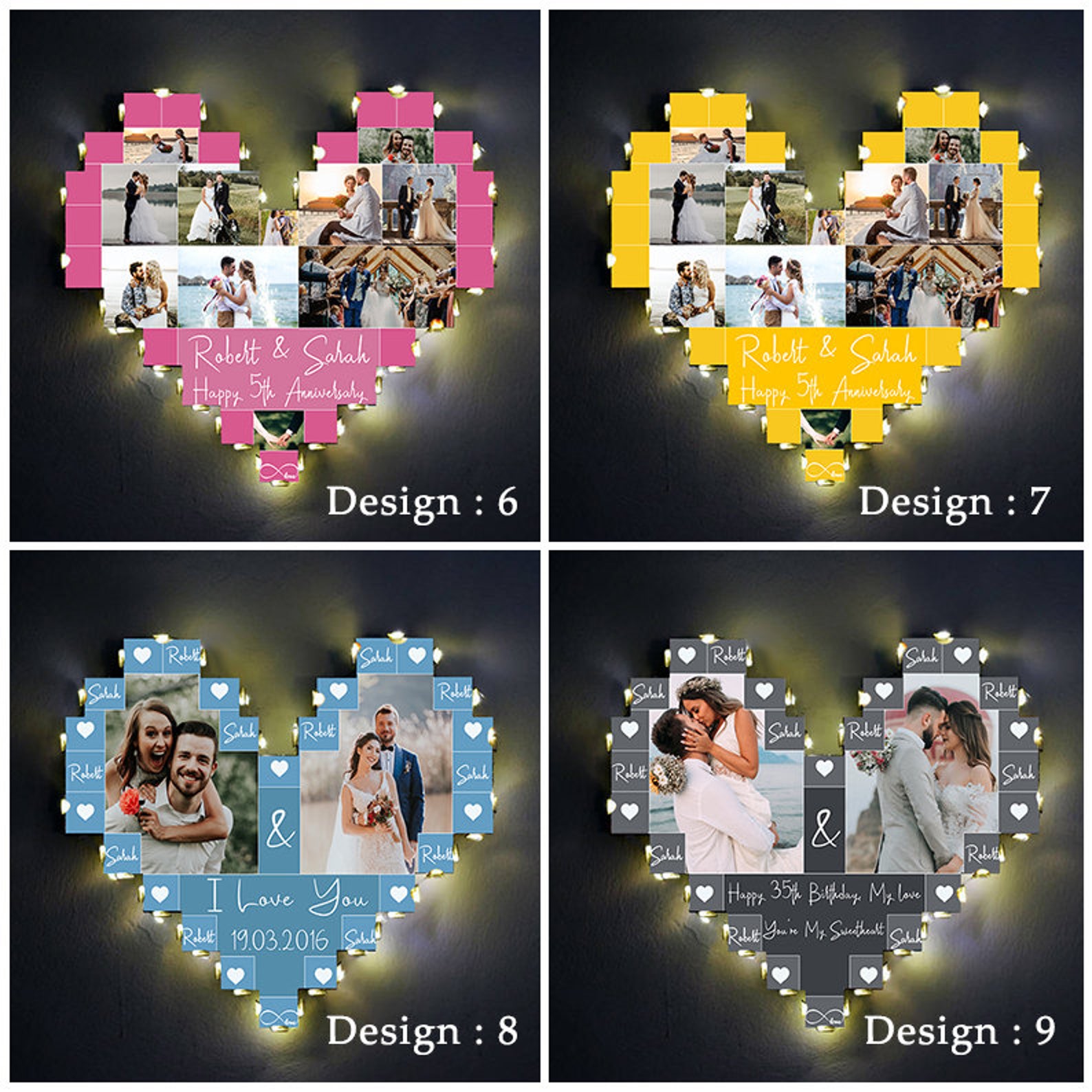 Photo Frame Multiple Photos Custom Collage Frame Picture - Etsy