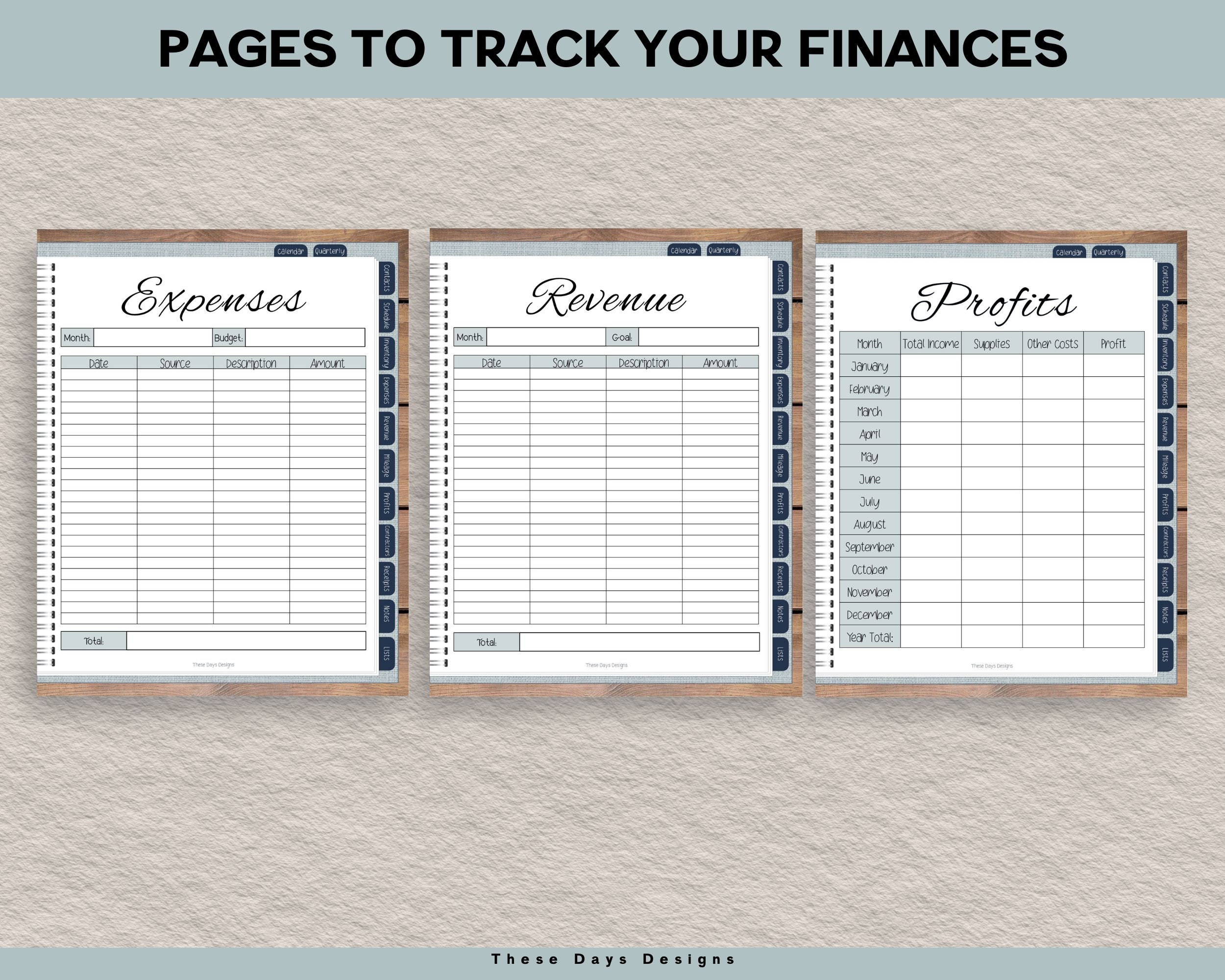 Cleaning Business Planner, House Cleaning Business, Small Business ...