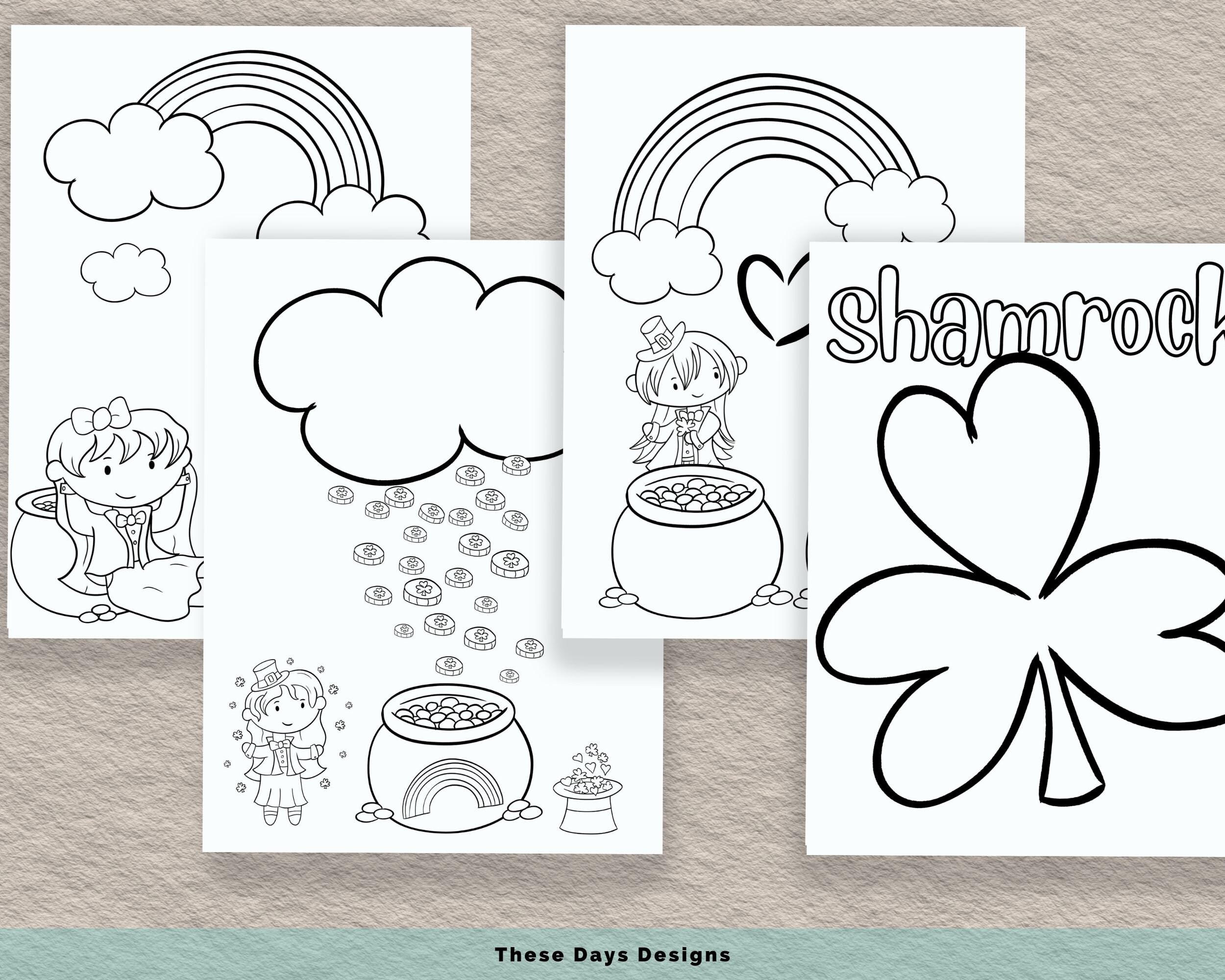 St. Patrick's Day Coloring Pages, Printable, Kids Coloring Book PDF ...