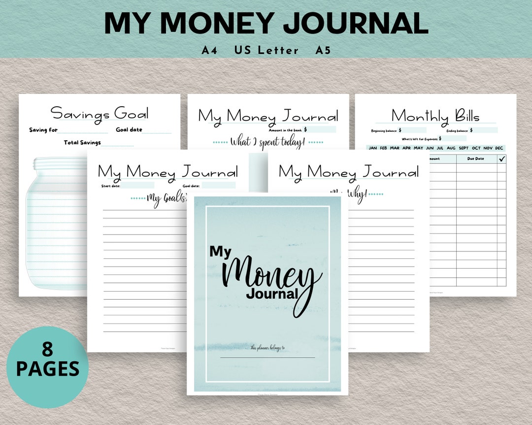 Financial Tracker, Money Journal, Money Mindset, Money Manifestation ...