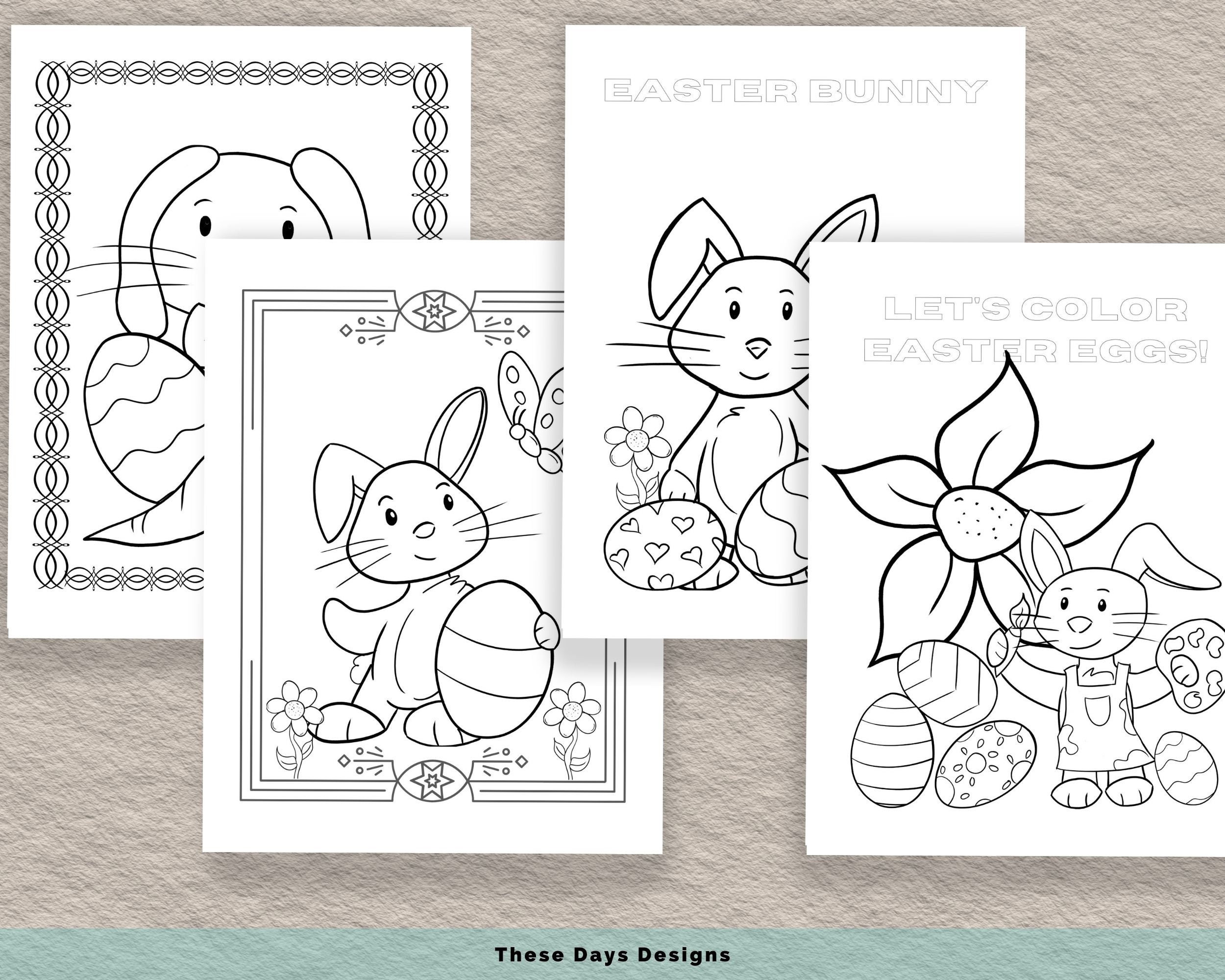 Easter Coloring Pages for Kids, for Boys, for Girls, Easter Printable ...