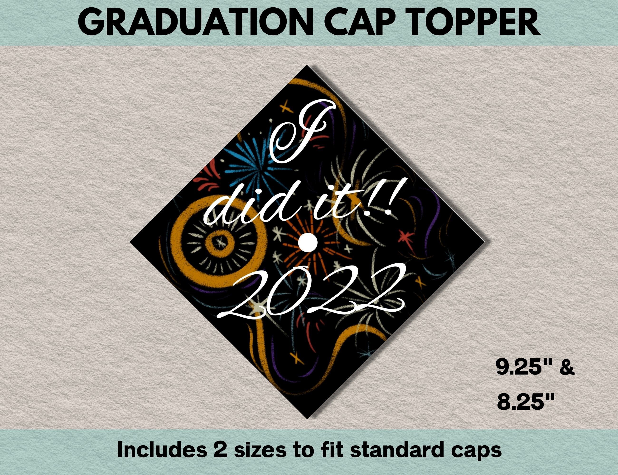 Graduation Cap Topper, Printable Cap Topper, 8th Grade Graduation ...
