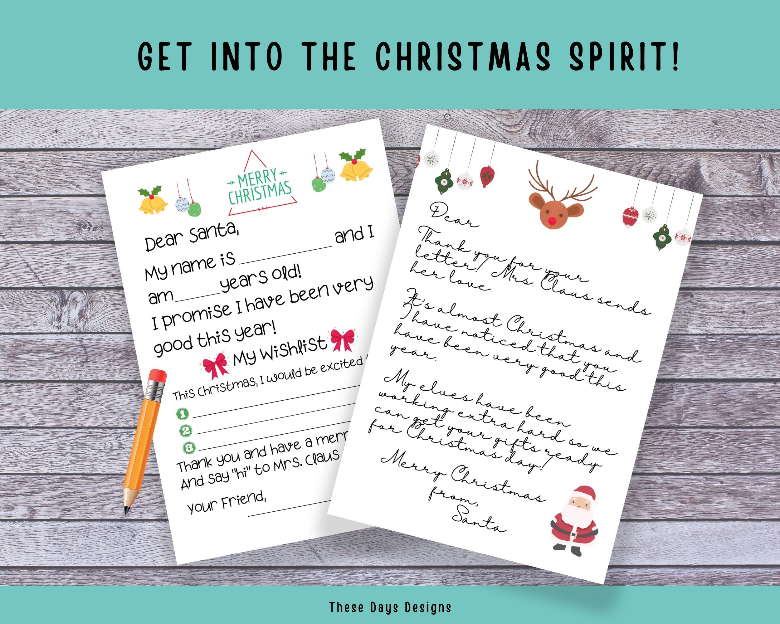 Dear Santa Letter Printable Template Editable Letter From | Etsy