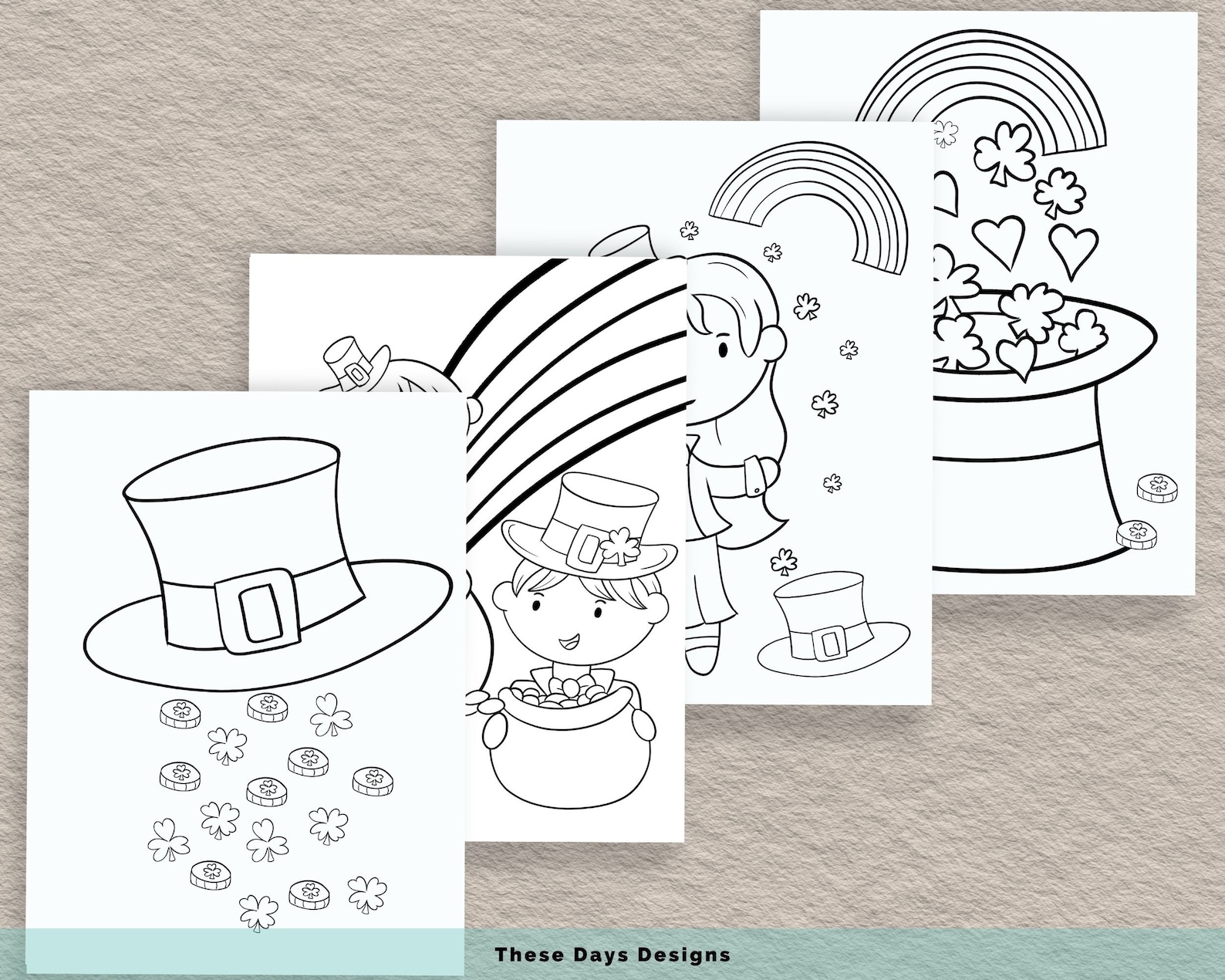 St. Patrick's Day Coloring Pages, Printable, Kids Coloring Book PDF ...