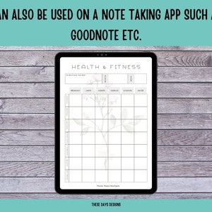 Fitness Planner, Meal Planner, Printable, Health Tracker, Fitness ...