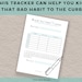 Break the Habit Tracker Calendar, Habit Tracker Printable, Routine ...