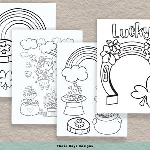 St. Patrick's Day Coloring Pages, Printable, Kids Coloring Book PDF ...
