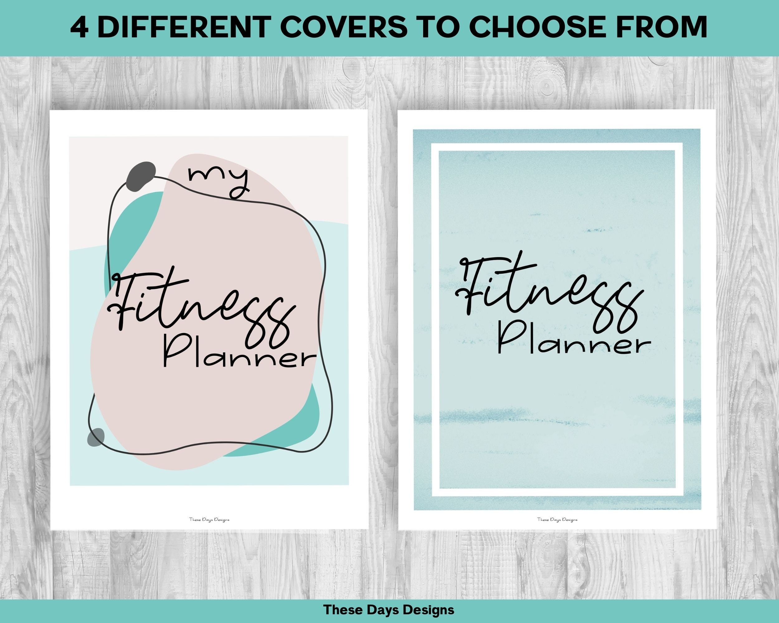 Fitness Journal Printable Health Planner Workout Planner - Etsy