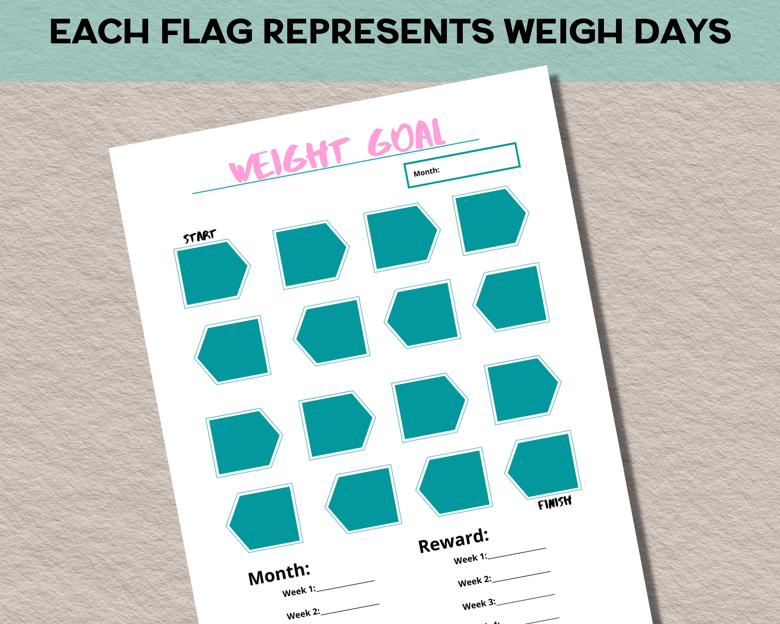 Weight Loss Tracker, Weight Loss Chart, Fitness Journal, Calorie ...