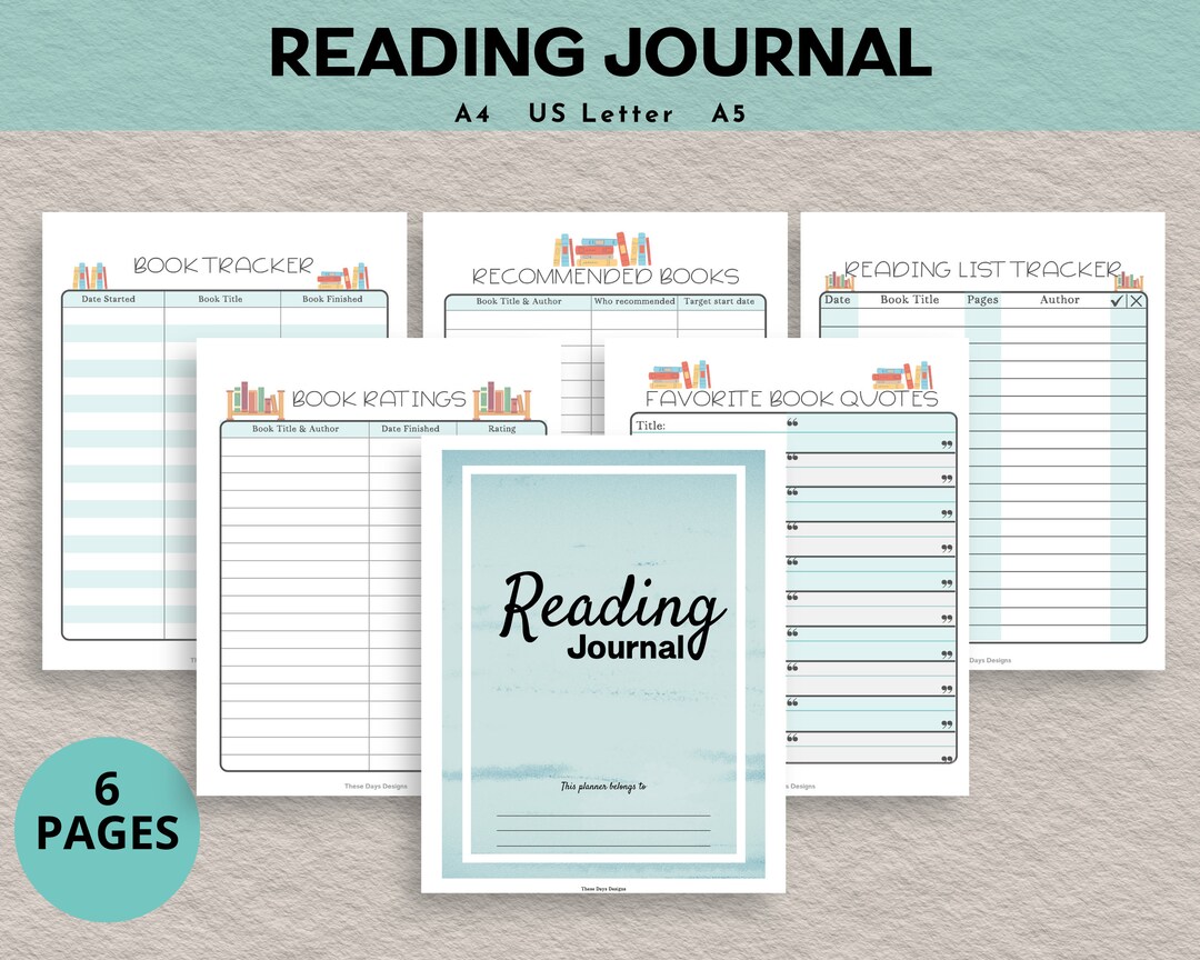 Kids Reading Log Printable, Reading Tracker, Book List Tracking ...