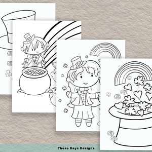 St. Patrick's Day Coloring Pages, Printable, Kids Coloring Book PDF ...