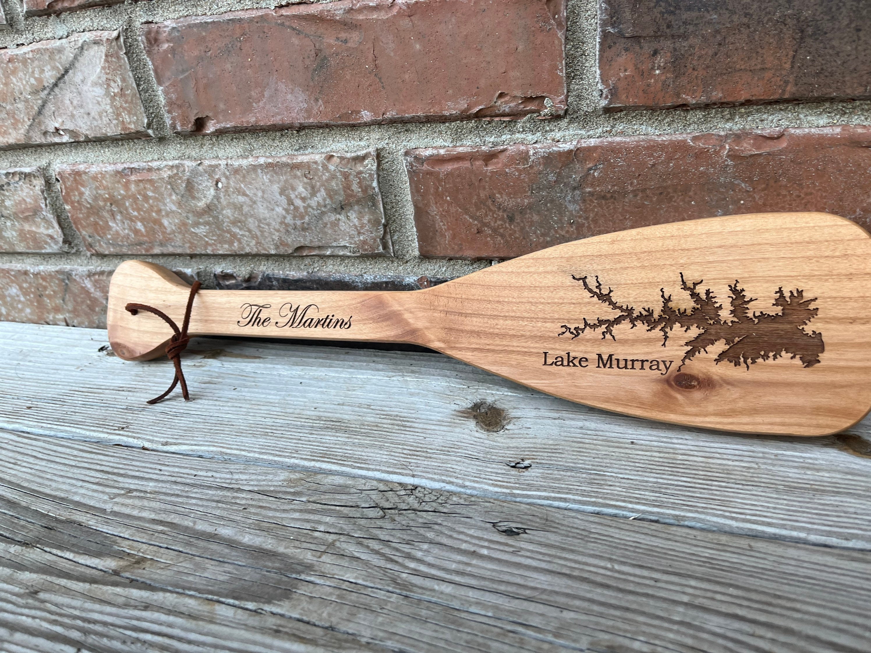 Laser Engraved Lake Paddle Personalized Oar Lake Murray - Etsy