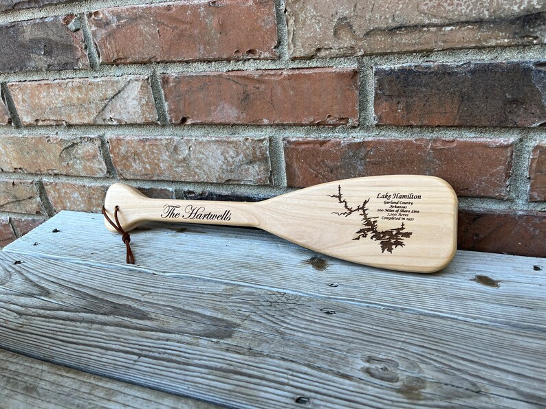 Laser Engraved Lake Paddle Personalized Oar Lake Hamilton - Etsy