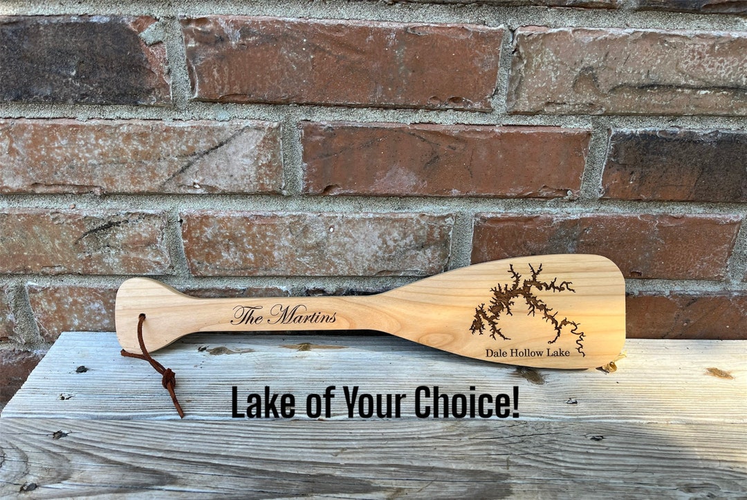 Laser Engraved Lake Paddle, Personalized Oar, Dale Hollow Lake ...