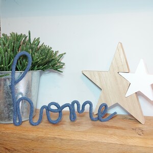 Knitted Wire Word Art Wire Art Word Art Home Sign Welcome - Etsy