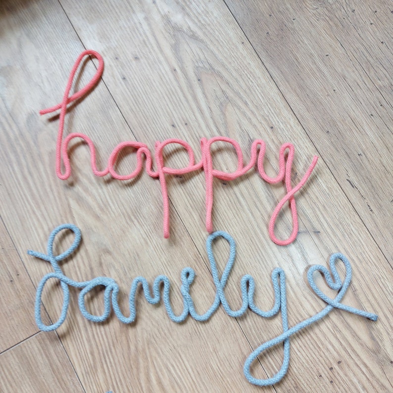 Knitted Wire Word Art Wire Art Word Art Home Sign Welcome | Etsy