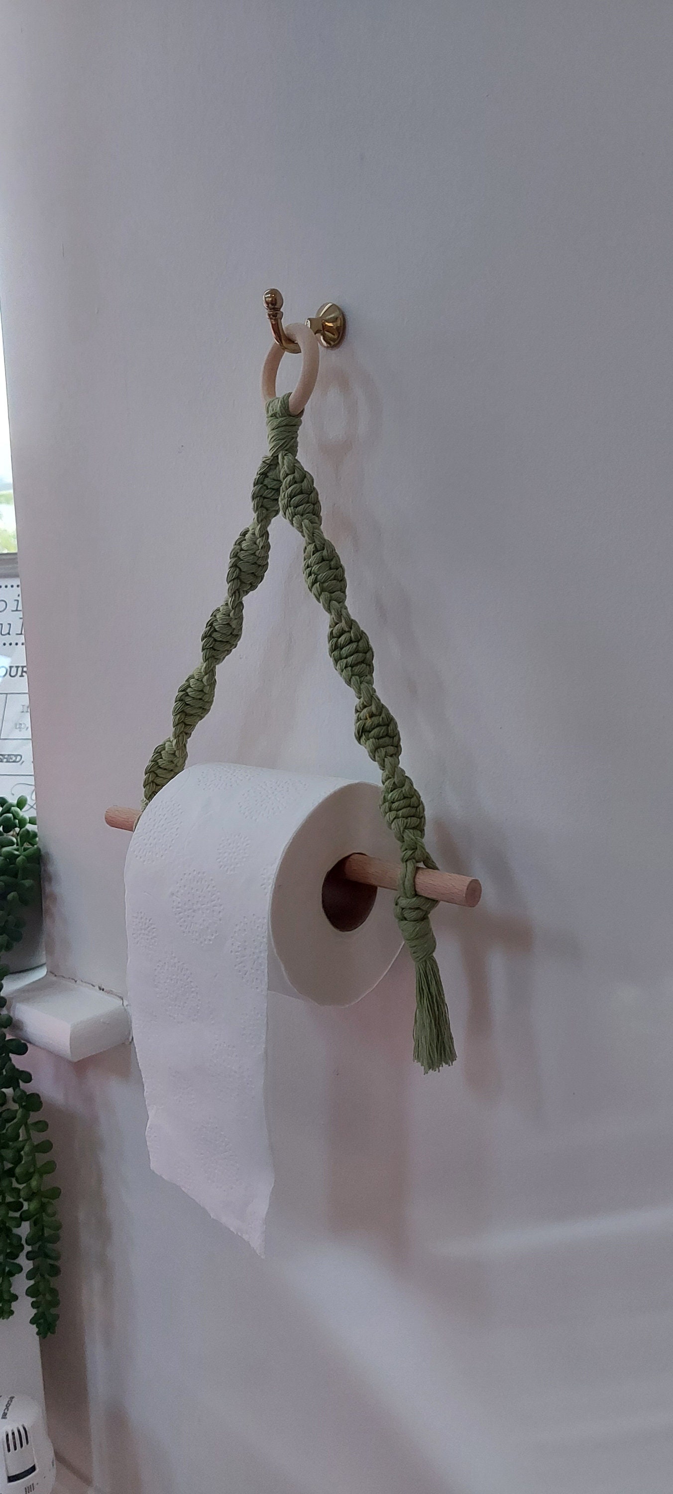 Macrame Toilet Roll Holder Boho Toilet Roll Hanger Macrame - Etsy