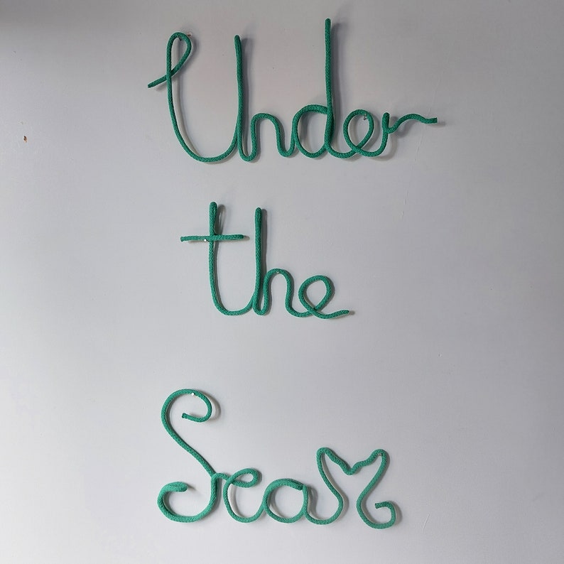 Knitted Wire Word Art Wire Art Word Art Home Sign Welcome | Etsy