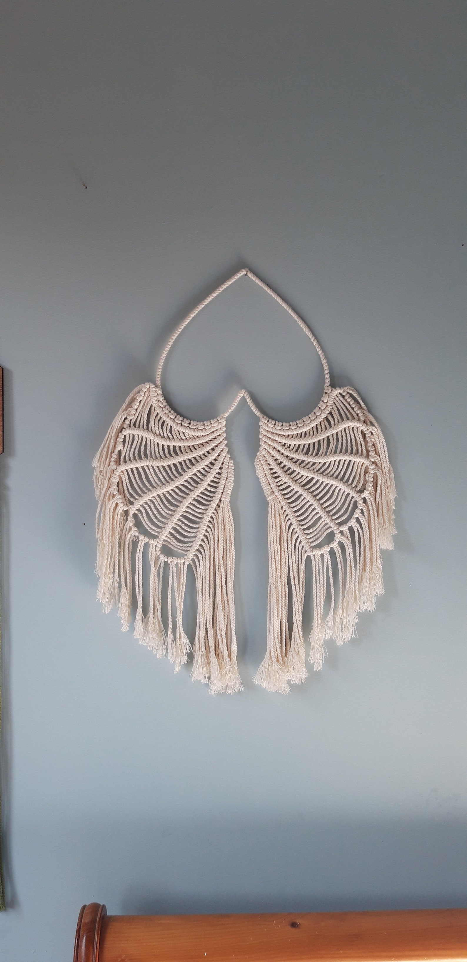 Macrame angel wings Angel wings wall hanging Bereavement | Etsy