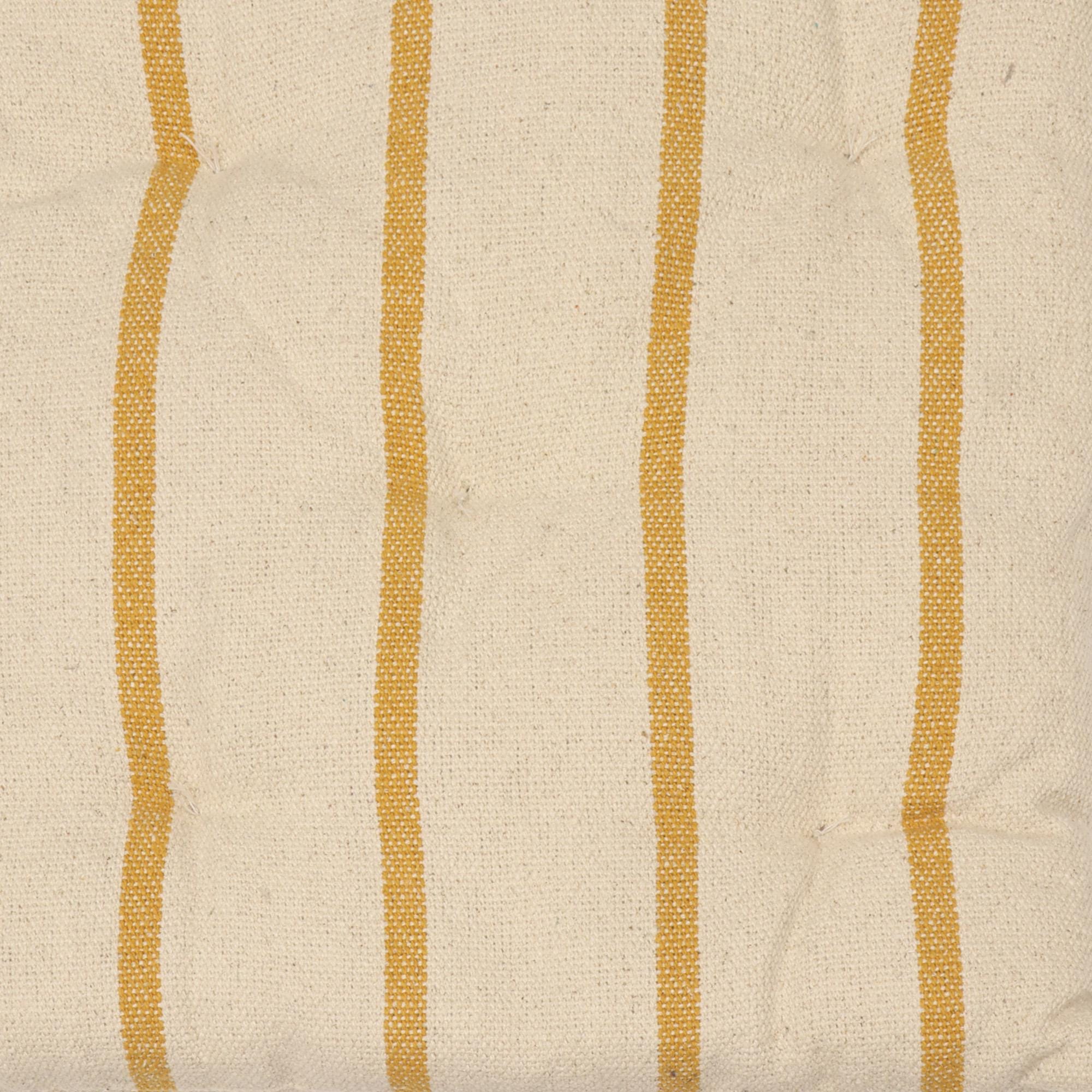 Austin Stripe Mustard Seat Pad | 100% French Cotton | Grain Sack ...