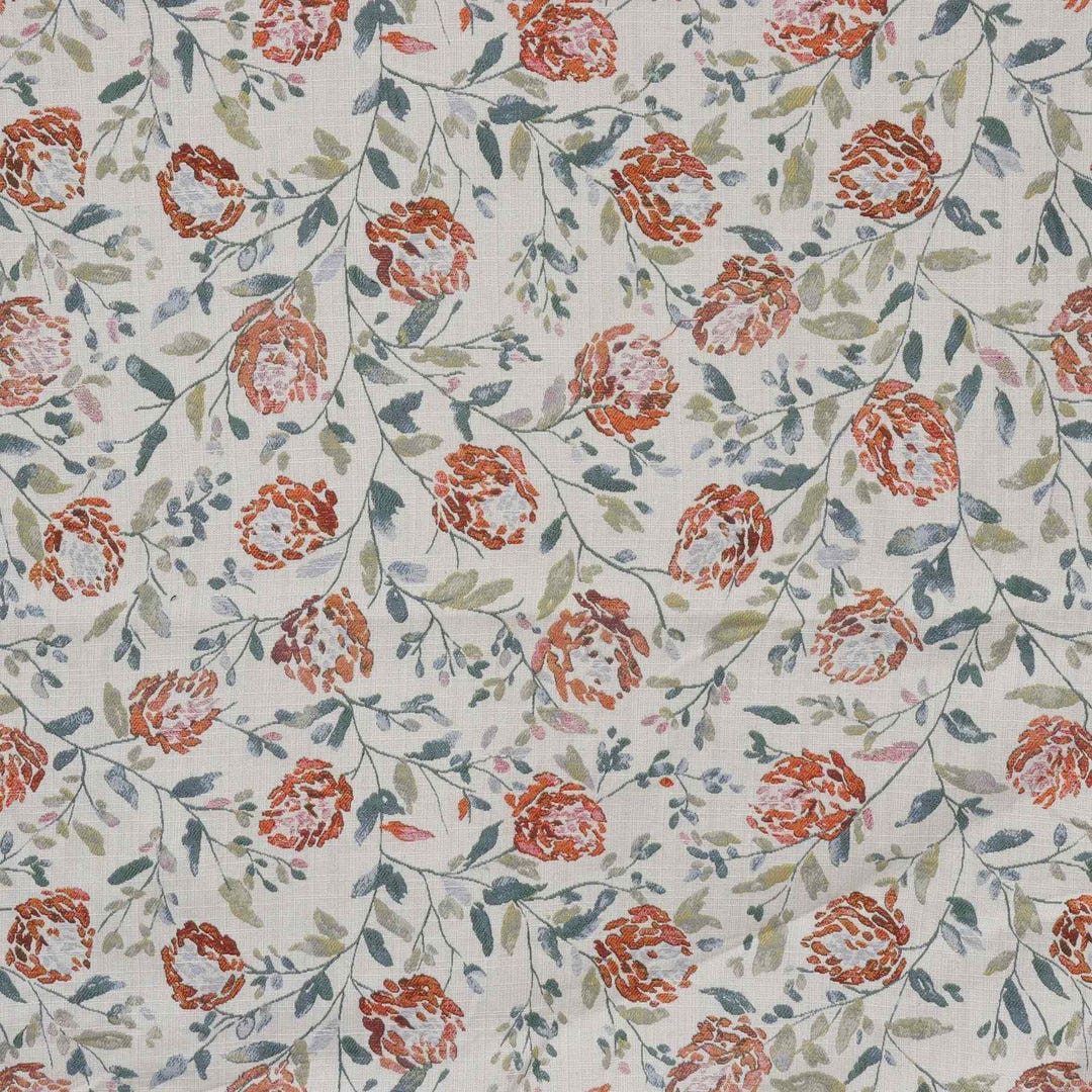 Voyage Maison Hidcote Russet Fabric | Cotton Blend | Floral ...