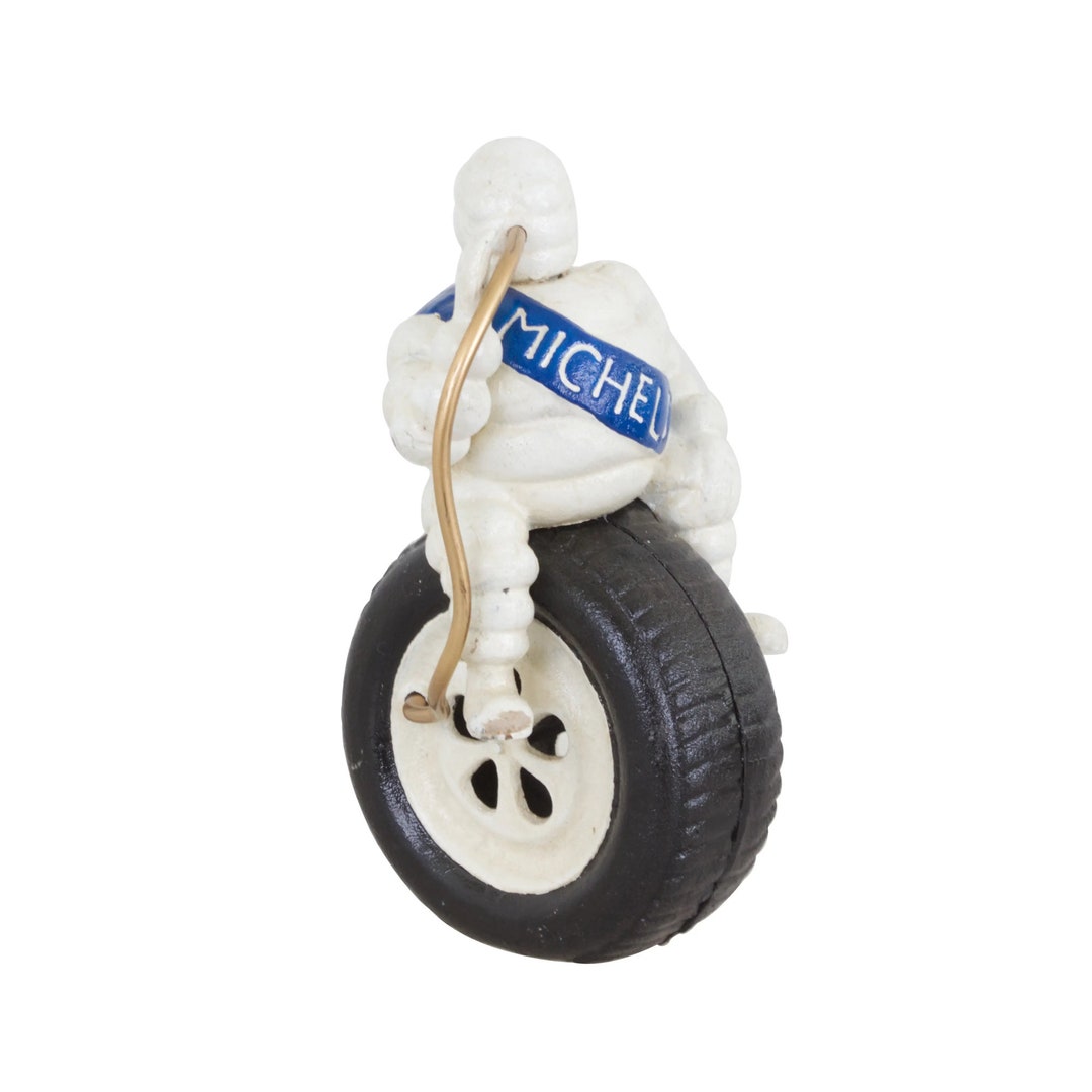Cast Iron Bibendum Michelin Man on Tyre Retro Ornament Garage ...