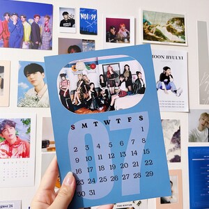 DIGITAL A5 2024 Kpop Calendar CUSTOM Made, you Choose Photos Kpop Table ...