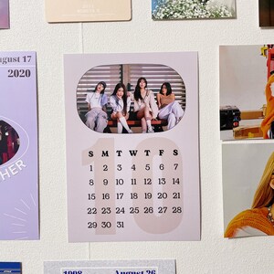 DIGITAL A5 2024 Kpop Calendar CUSTOM Made, you Choose Photos Kpop Table ...