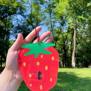 Acrylic Card Holder STRAWBERRY Acrylic Photocard Holder, Red Berry ...