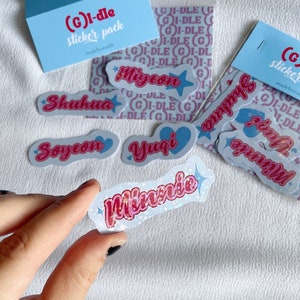Sticker Set gi-dle Sparkle Stikers GIDLE Names Stiker - Etsy
