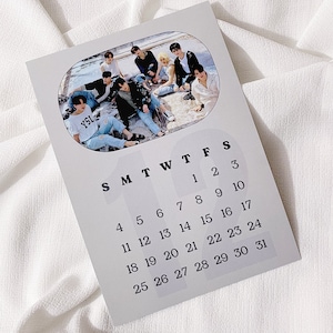 DIGITAL A5 2024 Kpop Calendar CUSTOM Made, you Choose Photos Kpop Table ...