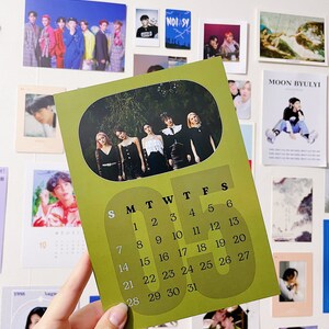 DIGITAL A5 2024 Kpop Calendar CUSTOM Made, you Choose Photos Kpop Table ...