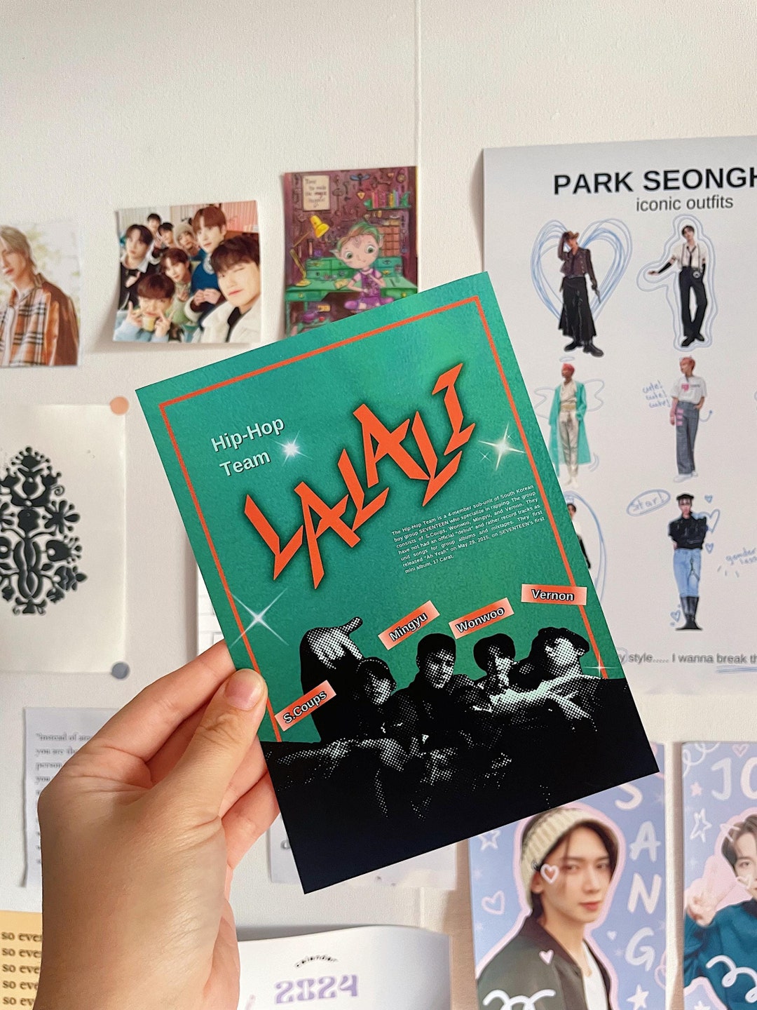 DIGITAL LALALI Seventeen Hip Hop Unit POSTER, Cute Kpop Print, Fanmade ...
