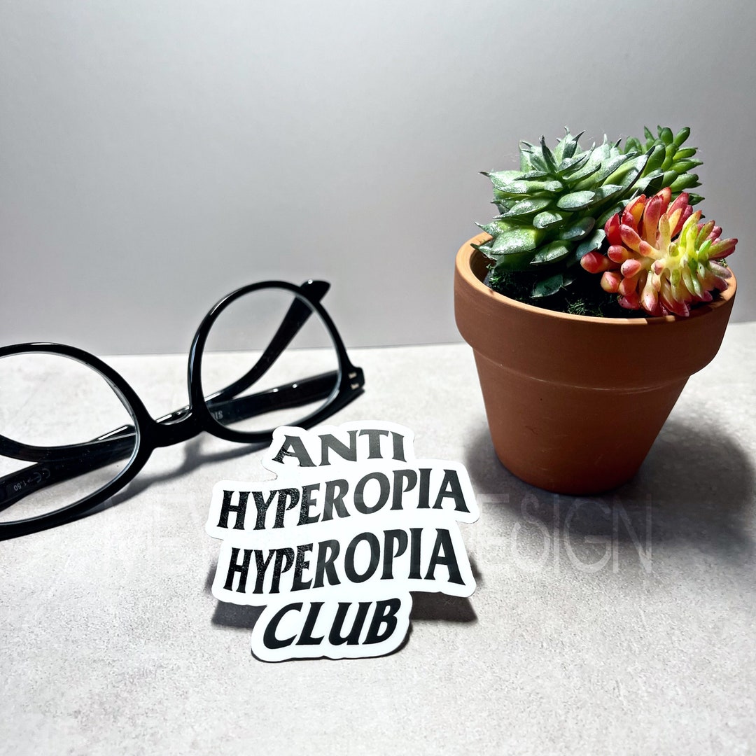 Anti Myopia / Hyperopia Club Sticker Medically-inspired - Etsy