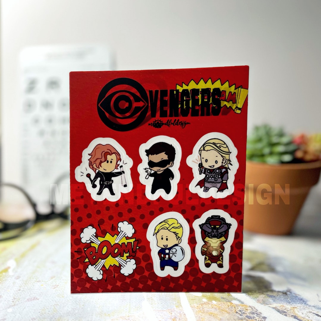 Eyevengers | Sticker Sheet | Medical Art Gifts for Ophthalmology ...