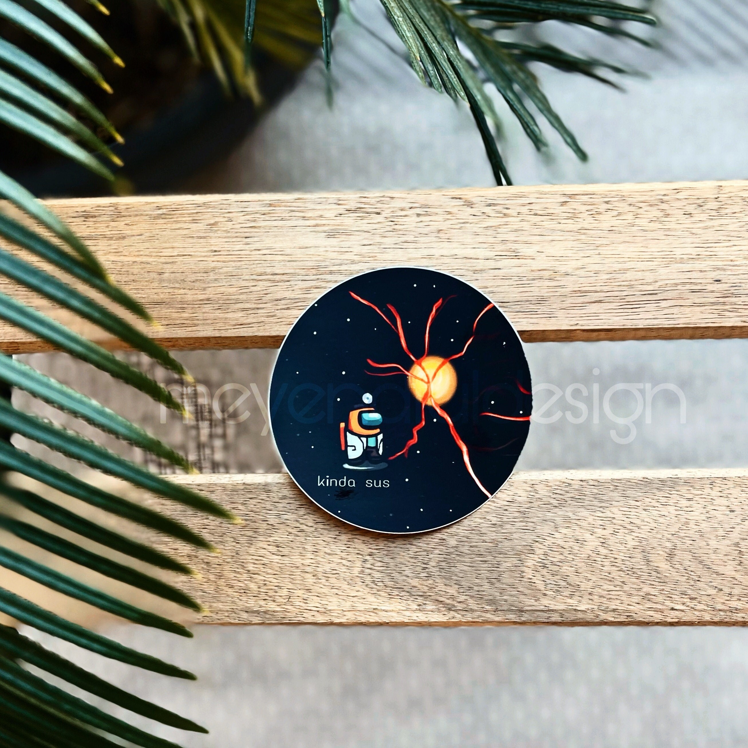 Kinda Sus Optic Nerve Among Us Sticker Medically-inspired - Etsy