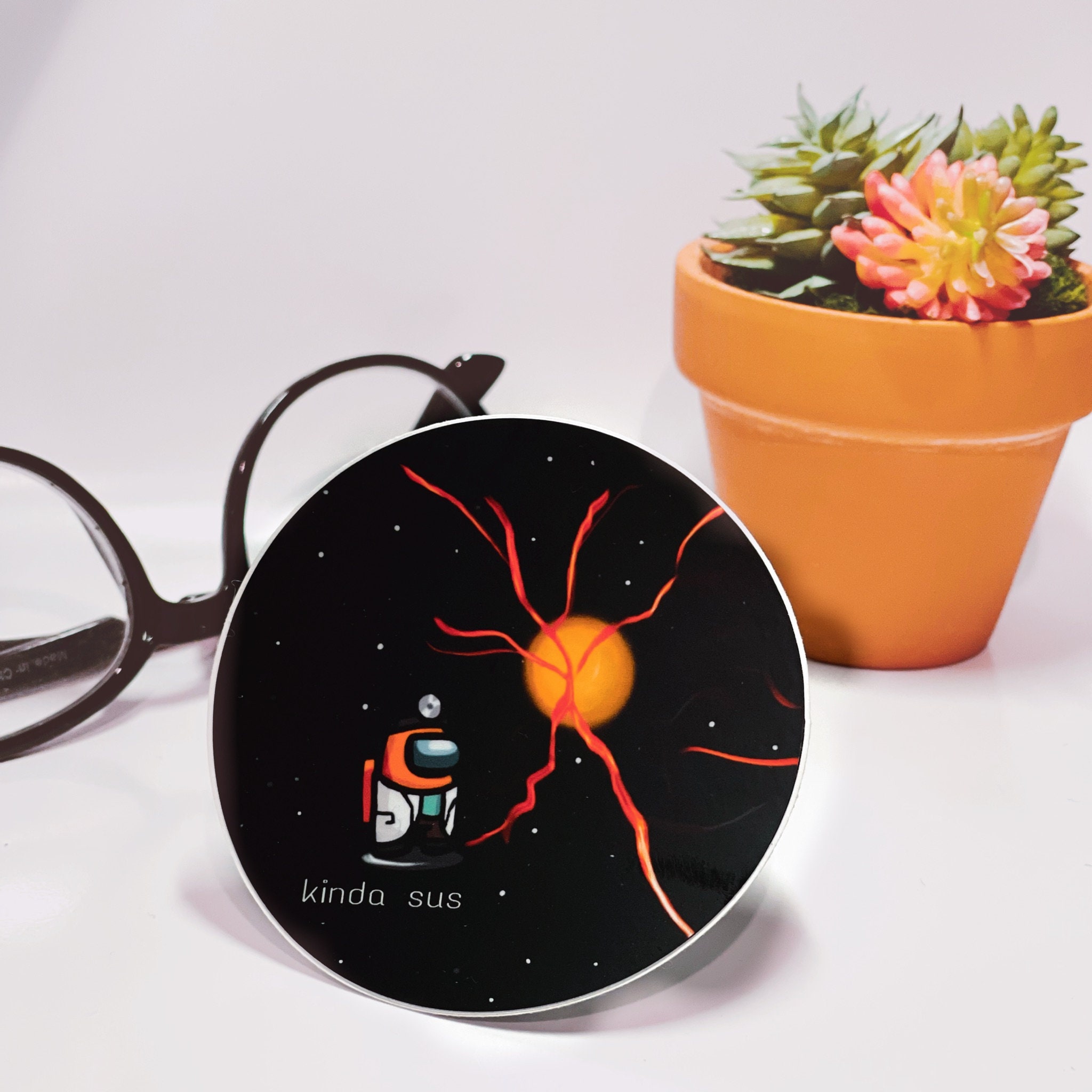 Kinda Sus Optic Nerve Among Us Sticker Medically-inspired - Etsy